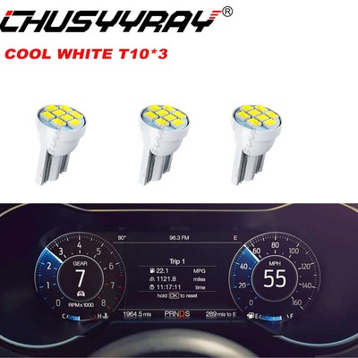Dash Gauge Cluster LED Dashboard Bulbs Kit Cool White For 74-78 Ford ...