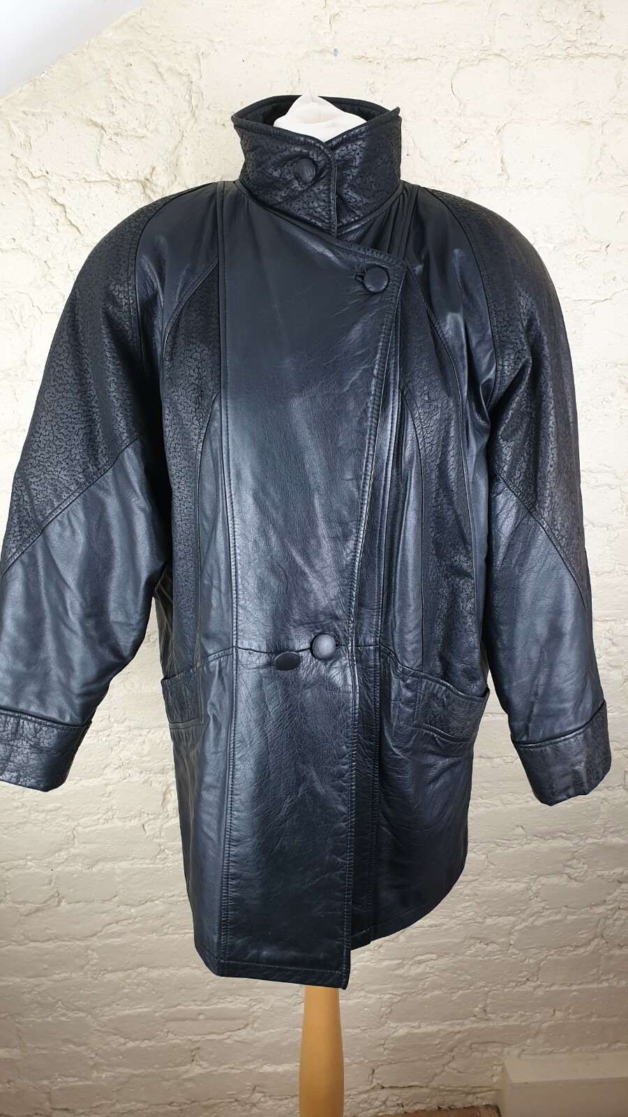 vintage NORMA MODELL 80's Style Ladies Oversized Leat… - Gem