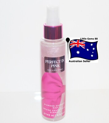 BATH & BODY WORKS * Perfect In Pink * DIAMOND SHIMMER BODY MIST SPRAY ...