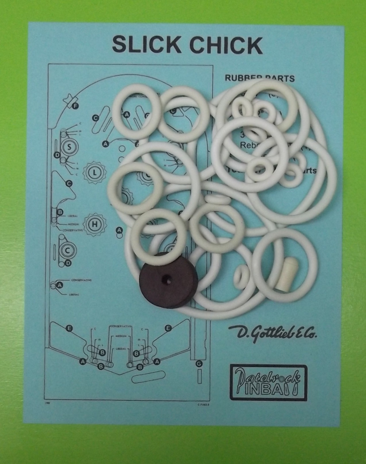 1963 Gottlieb Slick Chick pinball rubber ring kit | eBay