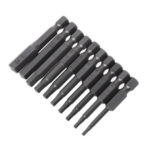 10pcs Hexagon Screwdriver Bit Steel 4 Inch Shank Screw | eBay