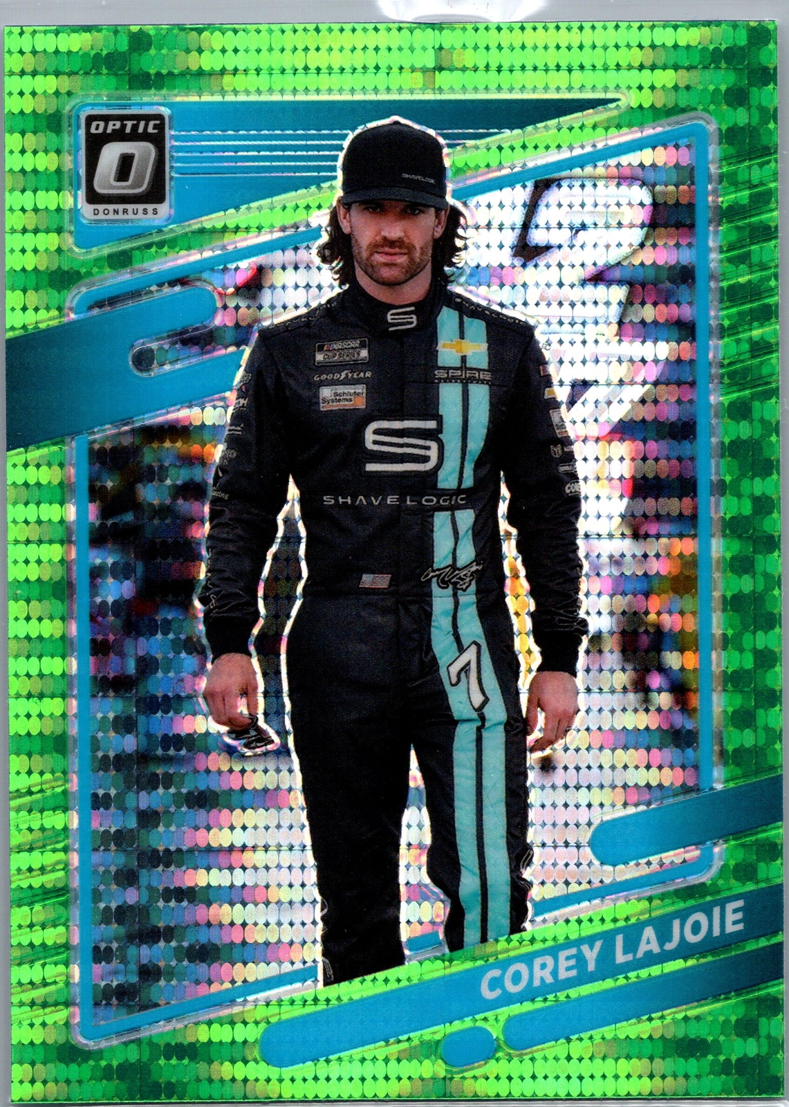 2022 Donruss #34 Corey LaJoie Optic Lime Green Pulsar | eBay