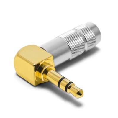 OYAIDE P-3.5GL 3.5mm MINI STEREO PLUG 24K gold plating L-type plug type ...