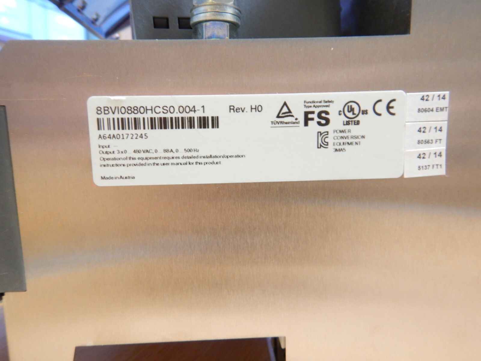 B&R ACOPOS multi Wechselrichtermodul 8BVI0880HCS0.004-1 oder HCS0.000-1 ...