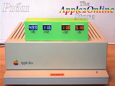 🍎 Apple II+ IIe & IIGS Continuous Power Monitor Display WHITE or MINT ...