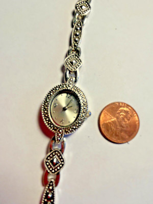 Allude Ladies Watch FMDAL605 Metal Band Oval Case Silver Dial | eBay