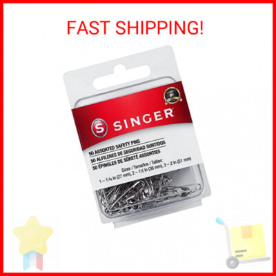 SINGER Safety Pins, 50 Count, Size 1-3 Pkg | eBay