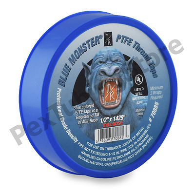 Blue Monster PTFE Thread Seal Tape, 1/2" x 1429" | eBay