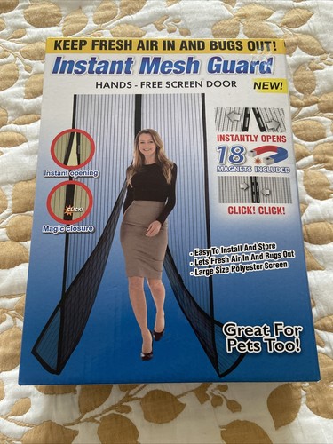 Magnetic Instant Mesh Guard Hands Free Screen Door No Tools Required | eBay