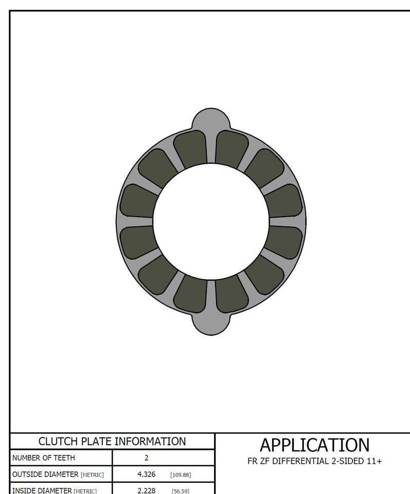 New Replacement ZF 9.25 LSD Clutch Pack Kit Fits Dodge Ram 1500 2011-21 ...