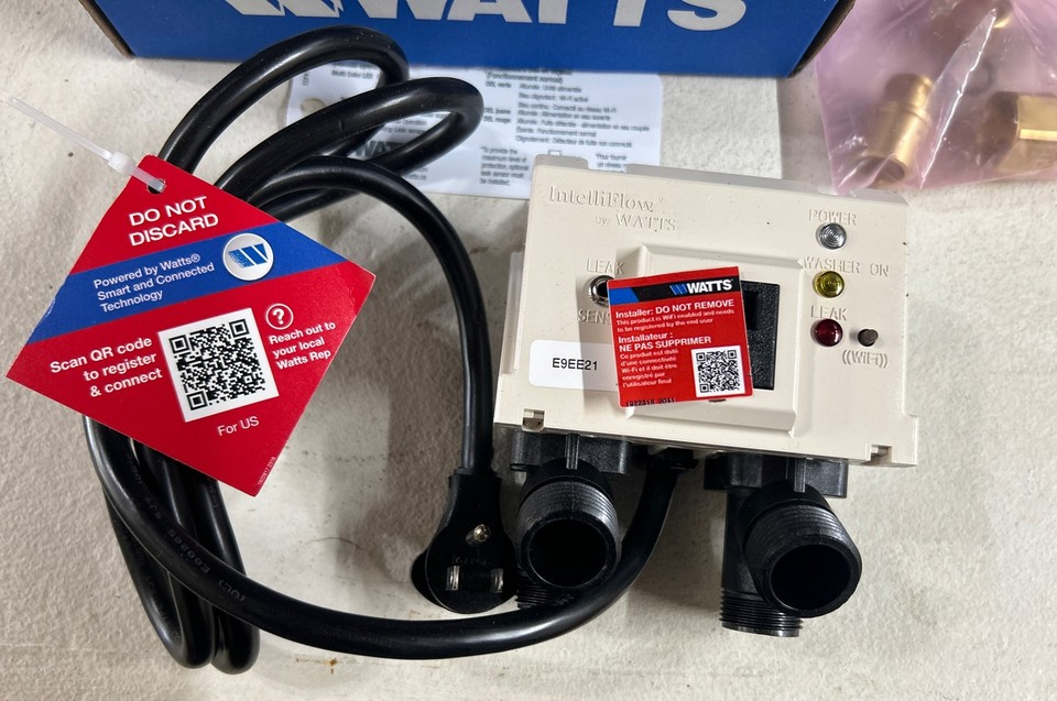 Watts Intelliflow A2C-SC - 1/2 Washing Machine Smart Water Shutoff ...