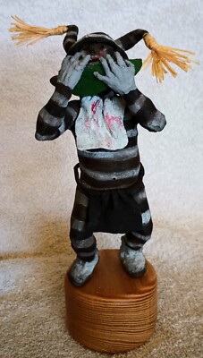 Tewa Clown Clay Sculpture By Robert L. Parker | eBay