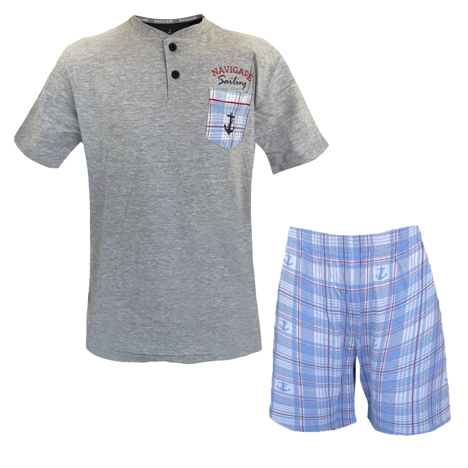 Pigiama Uomo Corto in Cotone Navigare Art. 2141304 | eBay