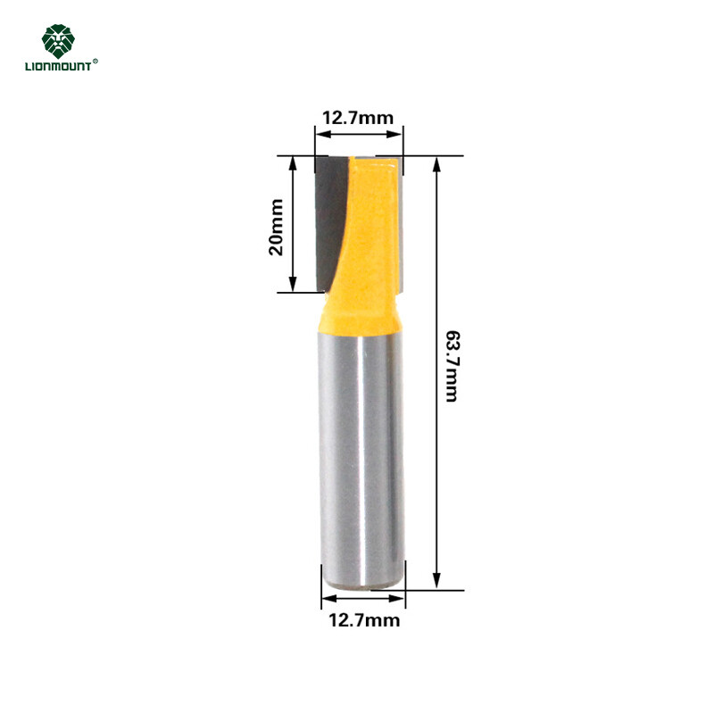 Extra Long Straight 1/2 Shank Router Bit Cutter Grooving Bottom ...