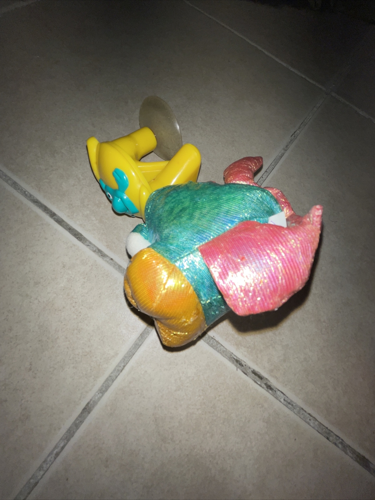 Vintage Fish Suction Cup Pull Down Bath Tub Toy - Waterproof - String ...