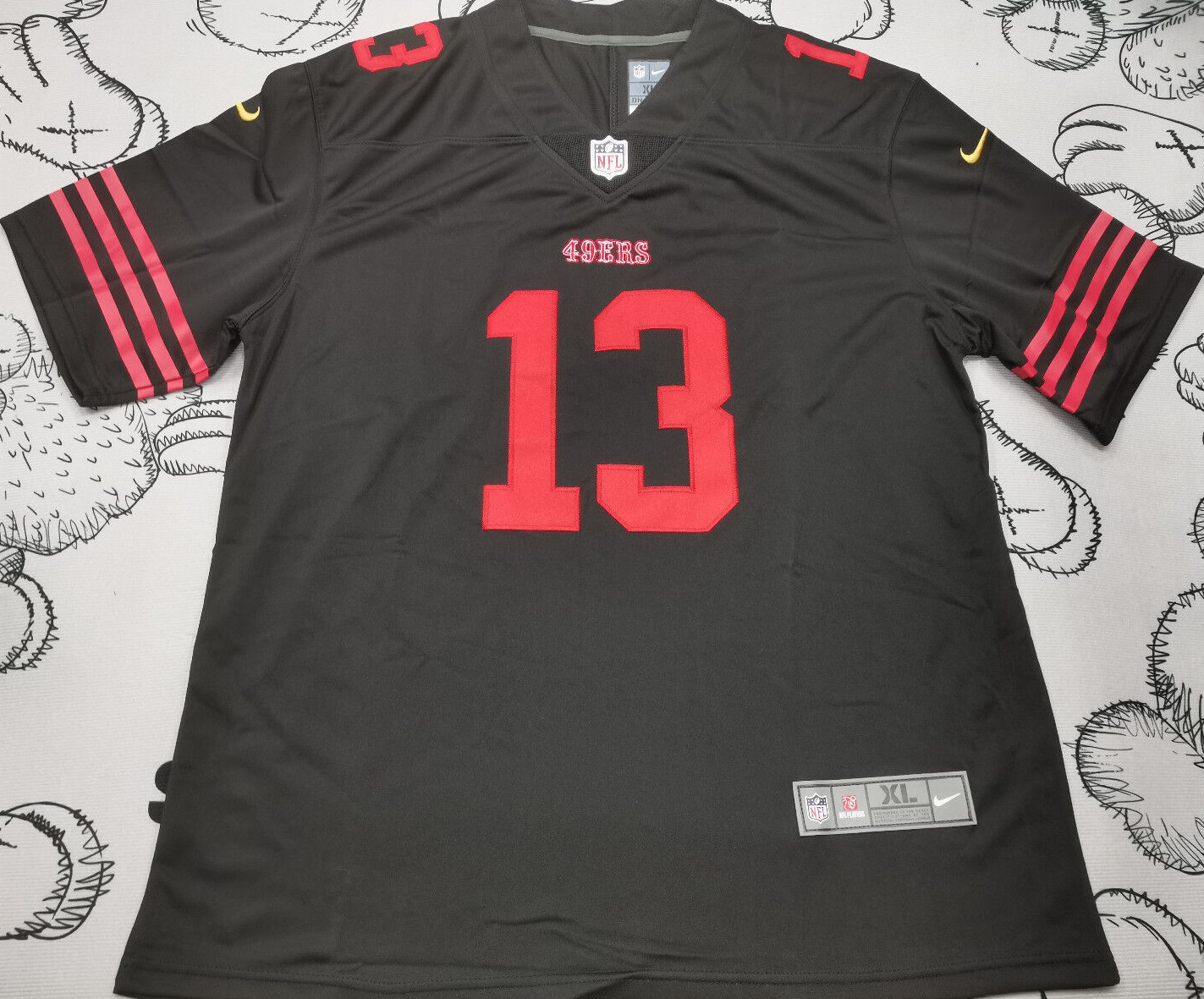 Brock Purdy #13 49ers Vapor Black Sewn Stitched Jersey. | eBay