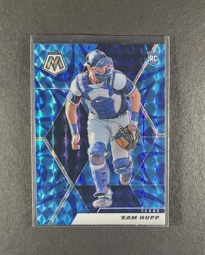 2021 Panini Mosaic - Rookie Sam Huff #205 Reactive Blue Mosaic Prizm ...