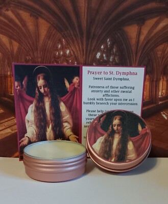 St Dymphna Holy Relic Oil Balm-1 ounce-with laminated Prayer Card | eBay