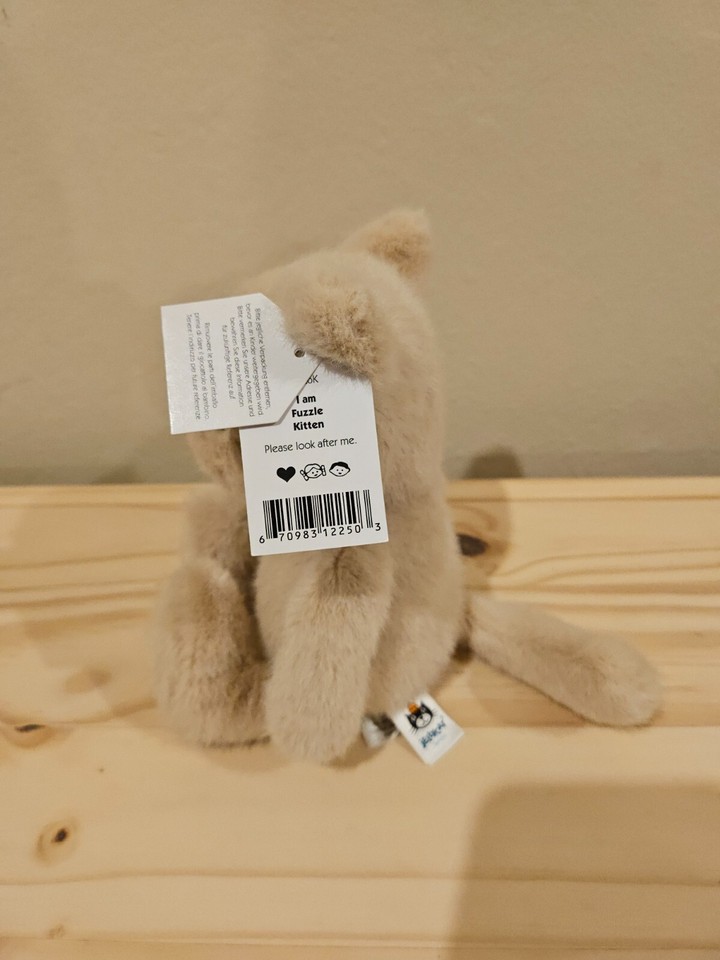 Jellycat Retired Fuzzle Kitten Cat new with tag HTF Plush Lovey Animal ...
