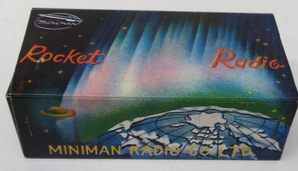 1950's Miniman MG-305 ROCKET Germanium Crystal Radio Mint in Box Japan ...