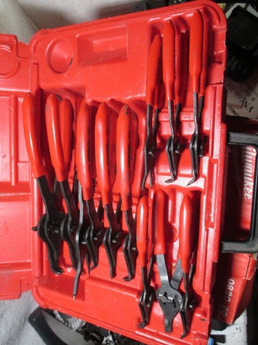 PROTO J 360B Convertible Retaining Ring Pliers Set, 12 Piece, Made in ...