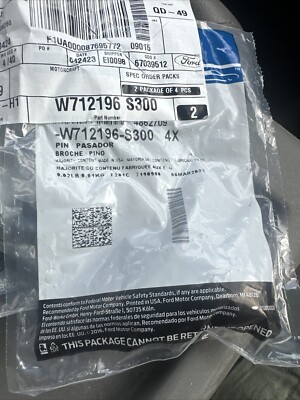 Genuine Ford Lower Molding Rivet -W712196-S300 (4) Pieces | eBay