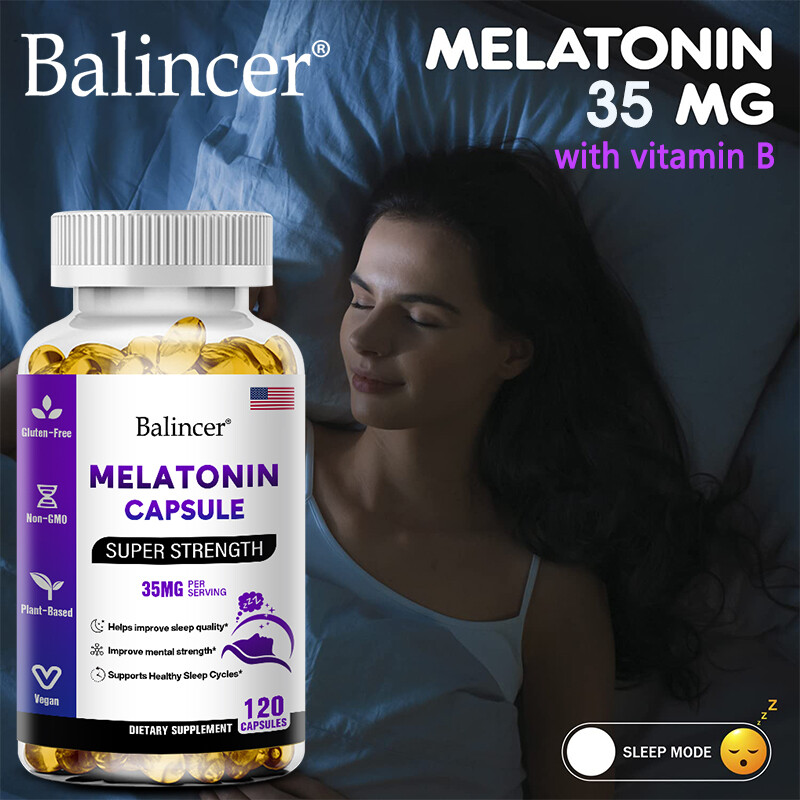 Sleep Capsules, 35 mg, Natural Sleep Aid, Improves Sleep Quality, Sleep ...