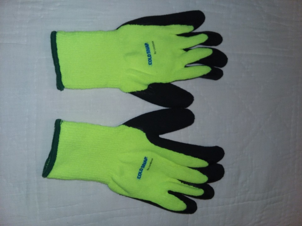 Cold Snap Hi-Vis Work & Safety Gloves Cordova Insulated Rubber Grip ...