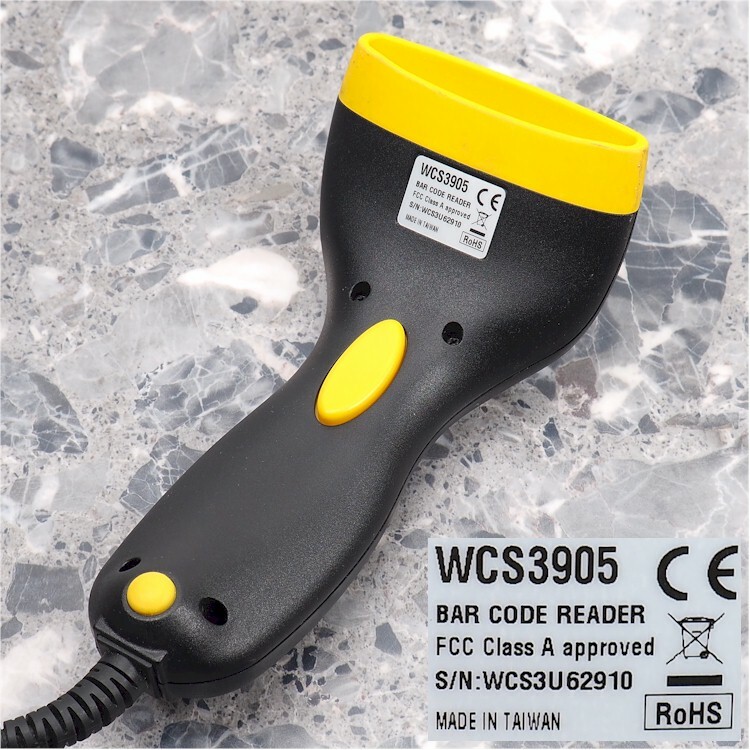 WASP WCS3905 Handheld Laser Barcode Scanner with USB Cable *OPEN BOX ...
