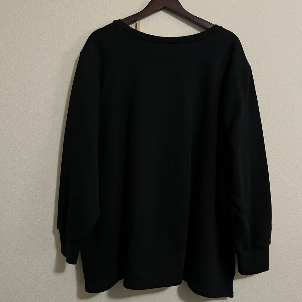 Quacker Factory Halloween The Witch Is In Embellished Black Sweater ...