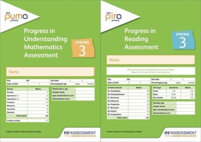**BUNDLE PACK** NEW PIRA & PUMA YEAR 3 ASSESSMENTS [Spring] INCL ...