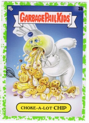 2021 GARBAGE PAIL KIDS GPK FOOD FIGHT BOOGER GREEN PARALLEL CHOKE-A-L0T ...
