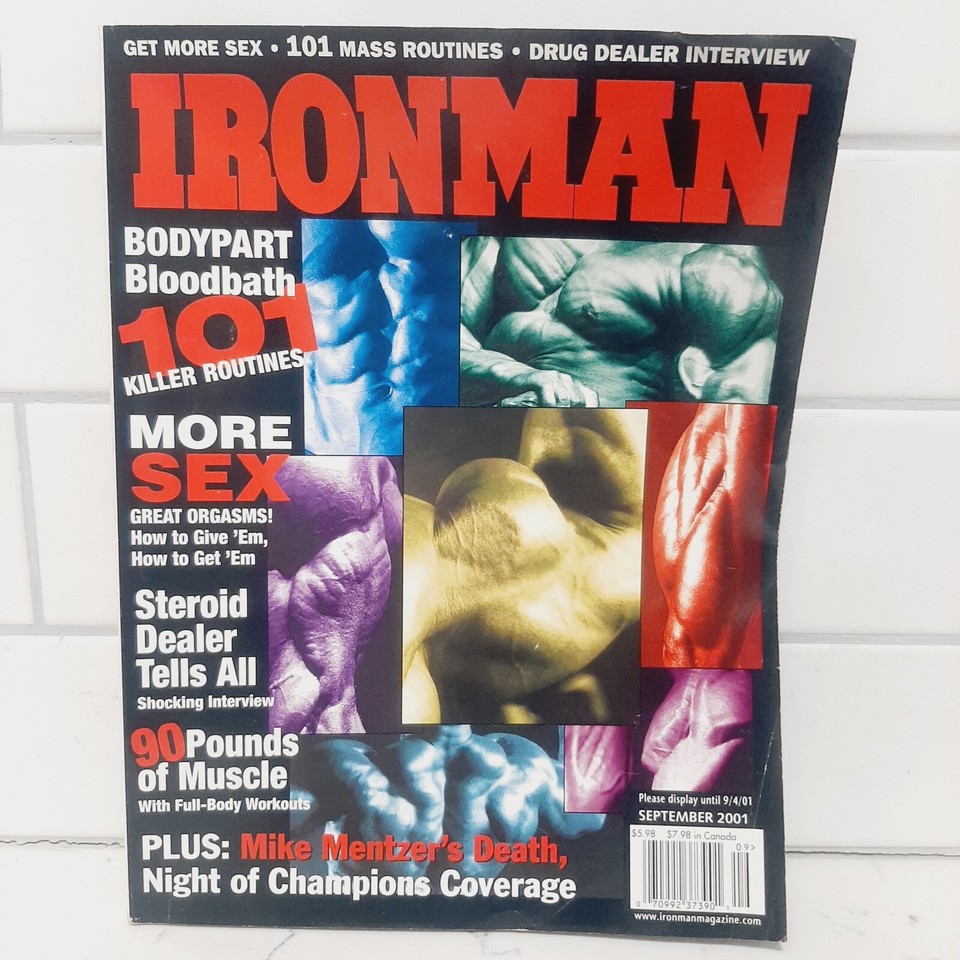 ⚡ Iron Man Magazine Vintage Bodybuilding 2001 2002 2004 Mike Mentzer ...