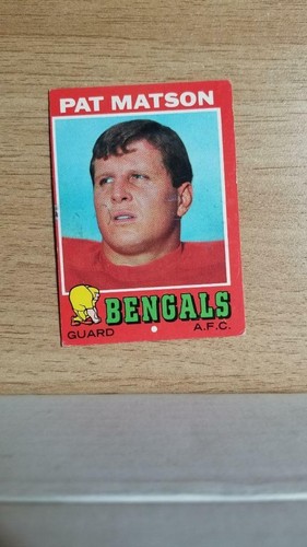 PAT MATSON 1971 Topps Football #72 FREE SHIPPING | eBay
