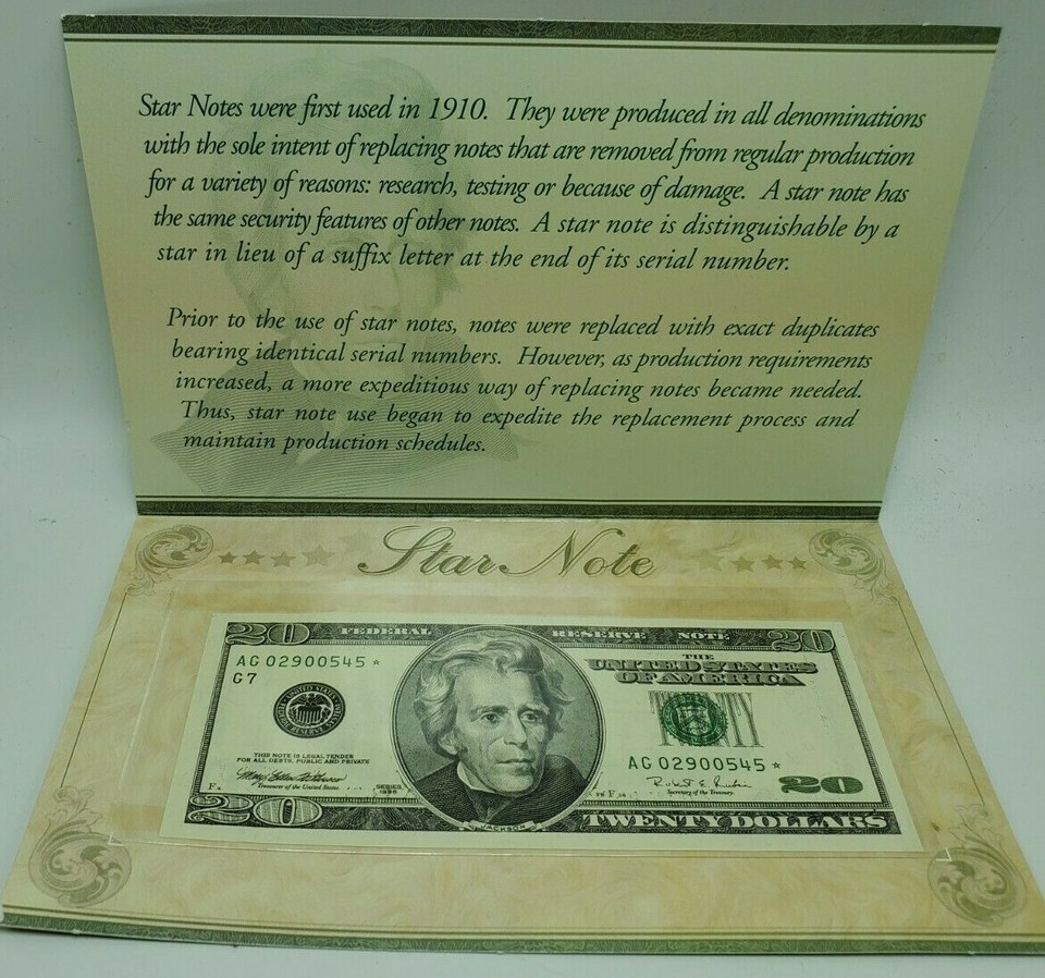 U.S. Currency Star Note - $20 Note | eBay