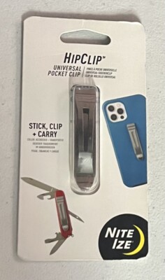Nite Ize HipClip Lightweight Steel Universal Phone Pocket Clip ...