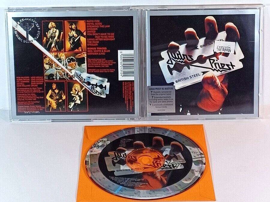 JUDAS PRIEST British Steel 2001 Imp Remaster CD w/2 BonusTrk Hype ...