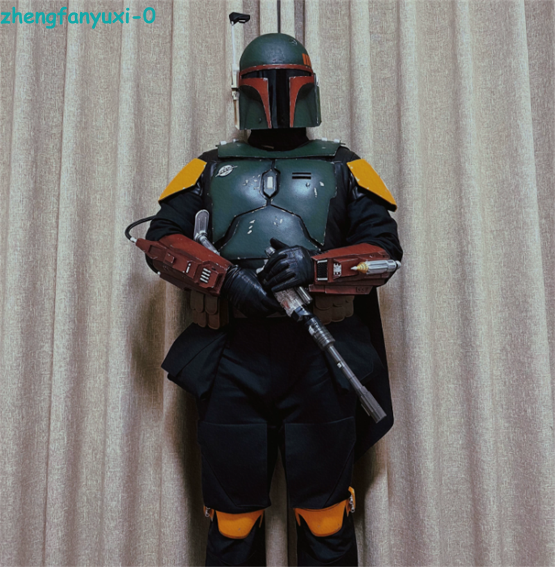 Star Wars The Mandalorian Body Armor Suit FRP Helmet Boba Fett Cosplay ...