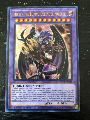 Yu-Gi-Oh! Yubel - The Loving Defender Forever - PHN EN038 Ultra Rare ...