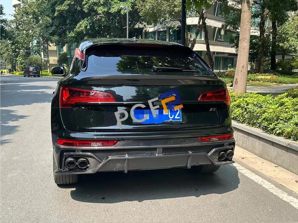 Real Carbon Rear Spoiler Trunk & Roof Lid Lip Wing For Audi Q5 SQ5 ...