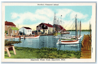 c1930's Edgartown Water Front Edgartown Massachusetts MA Unposted ...