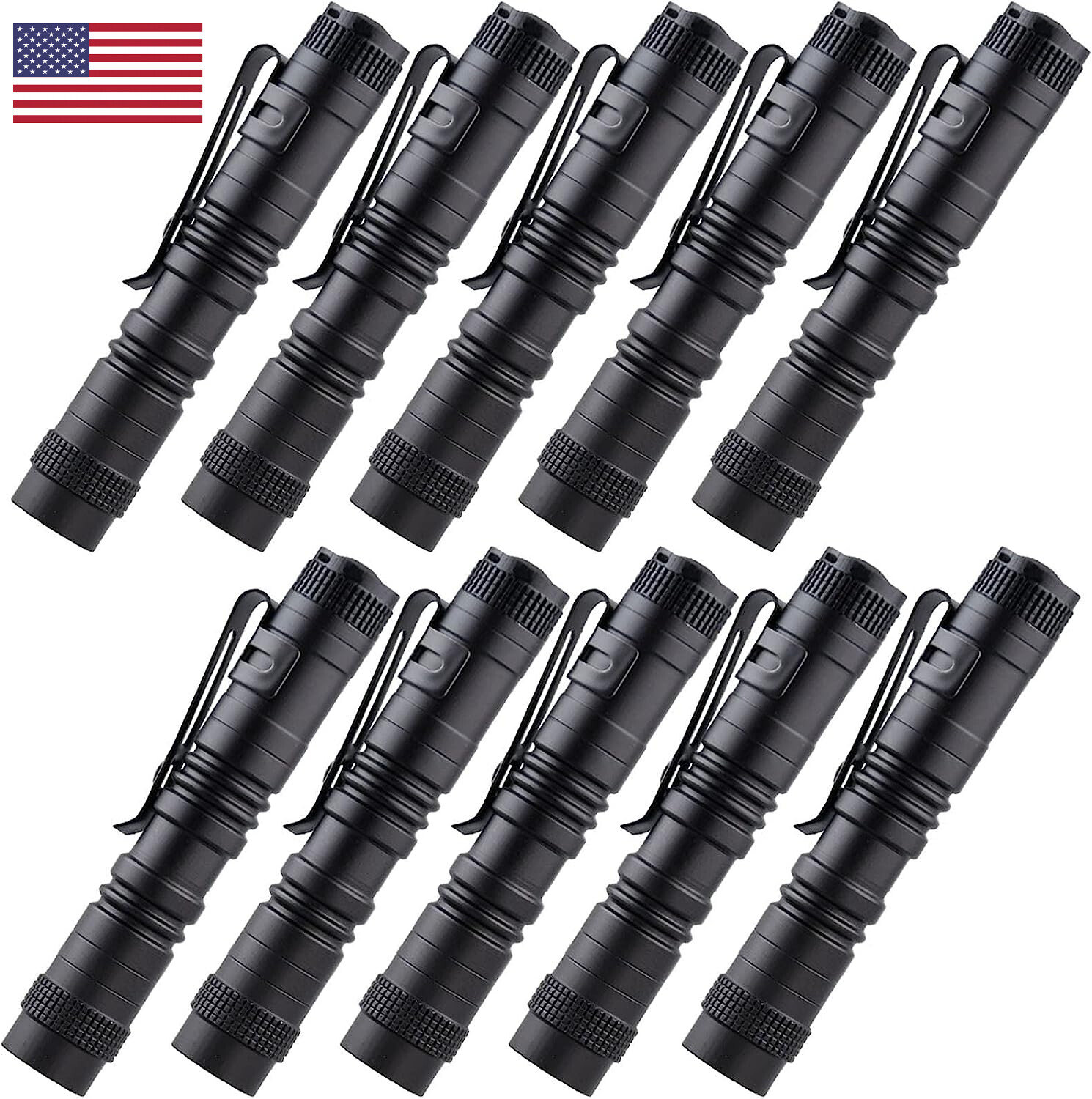 1/20 x LED 1000 Lumens Mini Penlight Flashlight Torch Pocket Pen Light ...