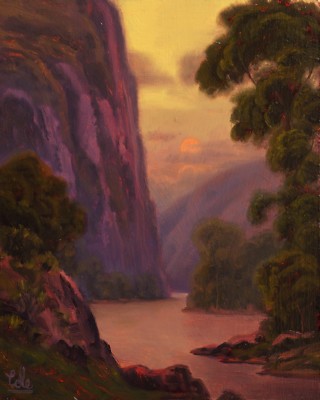 Oil Painting Vintage Impressionist Original Landscape Western Art MAX ...