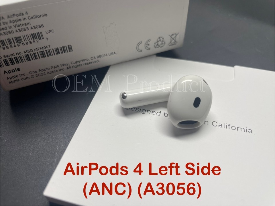Original Apple AirPods 4 with Active Noise Cancellation (ANC) Left Side ...