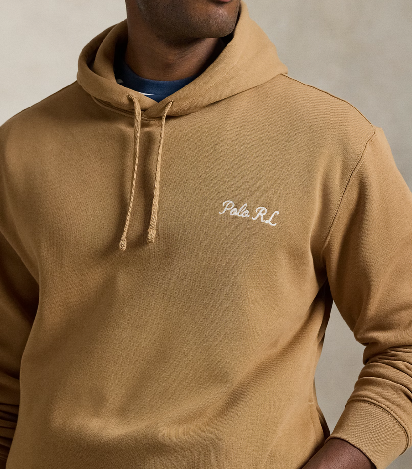 NWT Polo Ralph Lauren Camel Tan EXPLORER BEAR Fleece Hoodie Sweatshirt ...