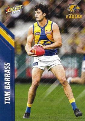 Tom Barrass #162 West Coast Eagles | 2024 Select AFL Footy Stars ...