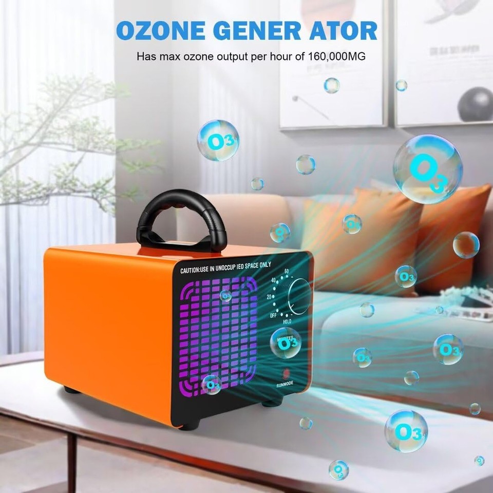 Ozone Generator 160,000mg/h, Ozone Machine Odor Removal Ozone Odor ...