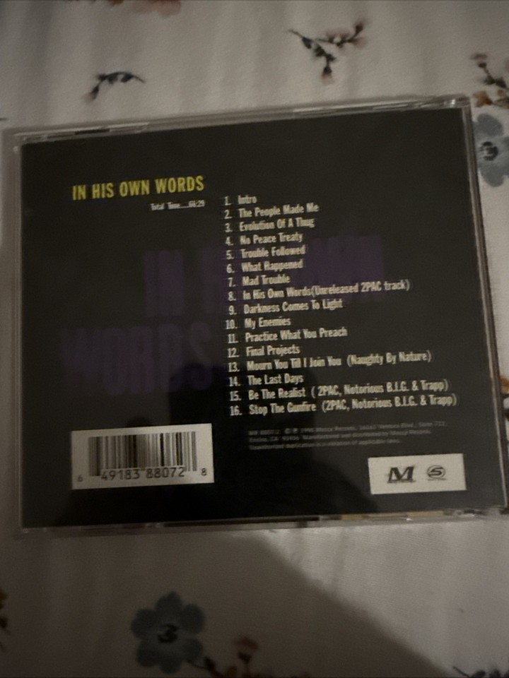 In His Own Words [PA] by 2Pac (CD, Aug-1998, Mecca Records ...