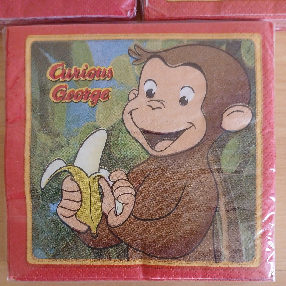 New Pack Curious George Dessert Dinner Birthday Party Napkins | eBay