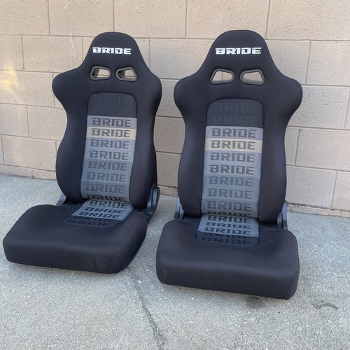 2PC BRIDE Seats Low Max Racing Blue Gradient Style Seat Adjustable ...